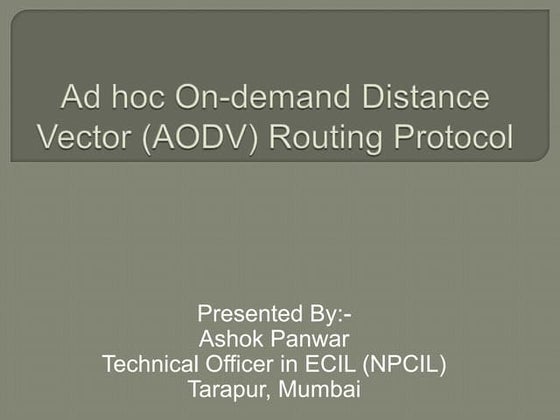 Dynamic Source Routing Dsr Pptx Computer Networking Computing