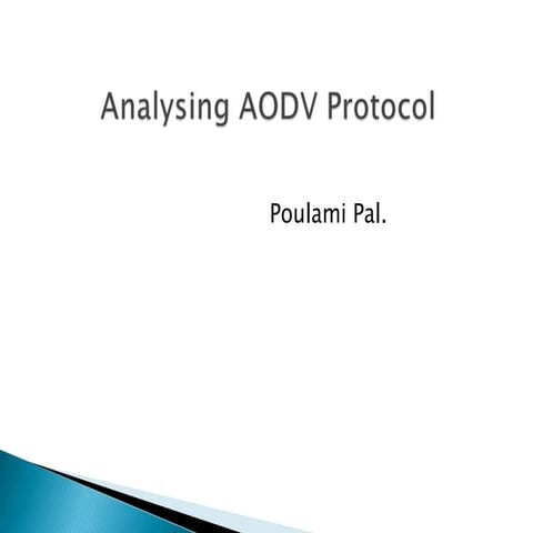 analysins aodv | PPTX | Computer Networking | Computing