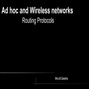 Ad Hoc And Wsn Routing Protocols Geetha 2pptx