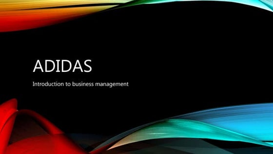 Adidas Management and Managerial Structure | PPTX | Large Business ...