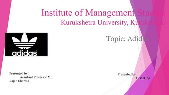Adidas Management and Managerial Structure | PPTX | Large Business ...