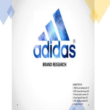 Adidas brand research | PPT