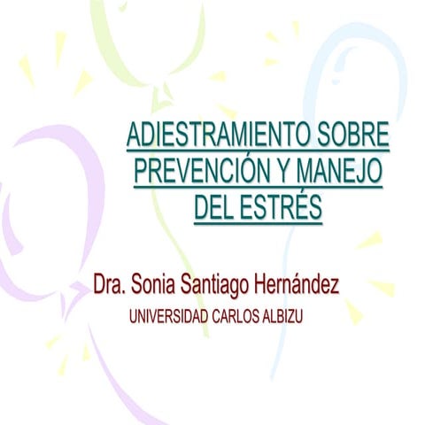 Manejo del Estrés | PPTX