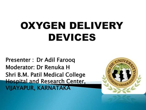 Oxygen delivery system | PPT