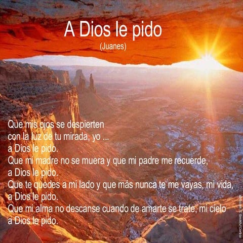 A dios le pido | DOCX
