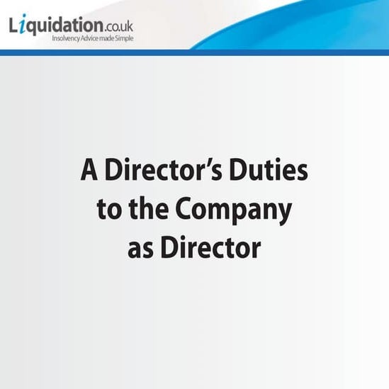 A director’s duties to the company as director | PDF