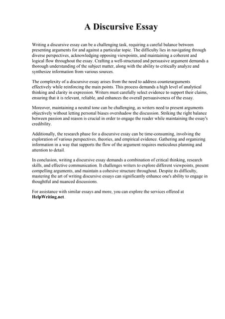 Topics For Discursive Essays.pdf