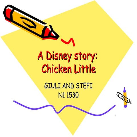 A disney story chicken little | PPT