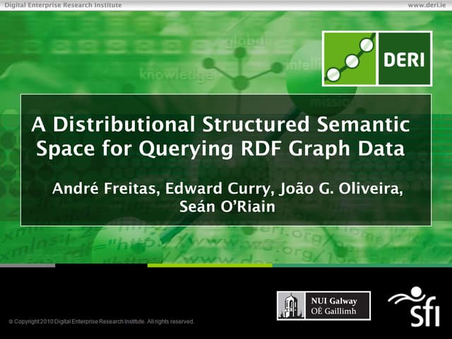 A Distributional Structured Semantic Space For Querying Rdf Graph Data Ppt