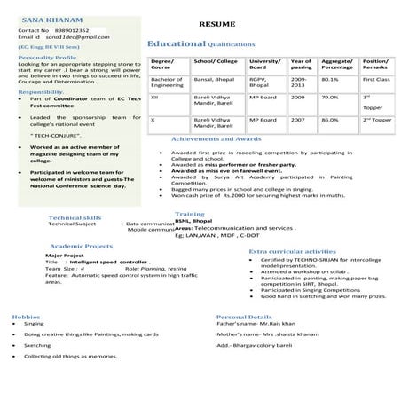 Aditi resume asa | DOC