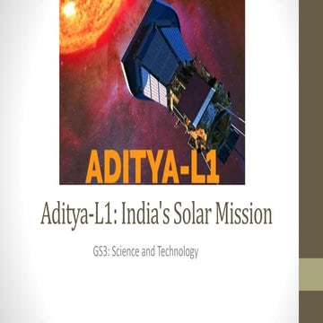 ADITYA-L1 MISSION | PPTX