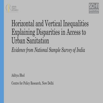 Horizontal and Vertical Inequalities Explaining Disparities in Access ...