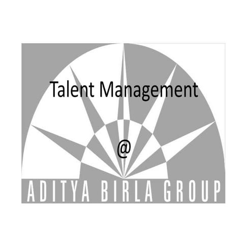 Talent Managemet at Aditya birla group | PPTX