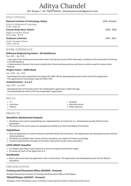 Modified resume | PDF | Computer Software and Applications | Computing