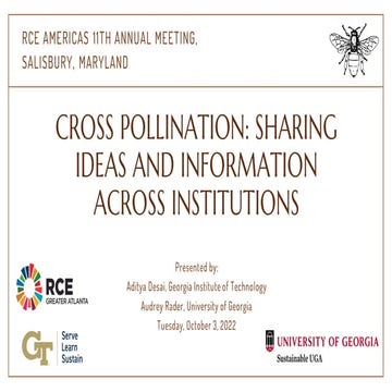 Cross Pollination: Sharing Ideas and Information Across Institutions | PDF