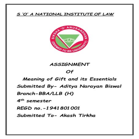 Aditya Narayan Familay law II Asignment.docx