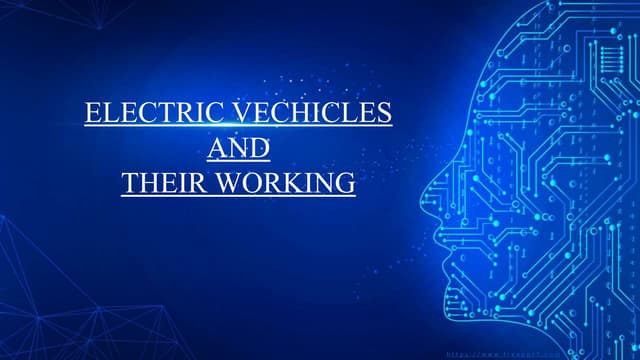 Electric Vehicle ppt | PPTX