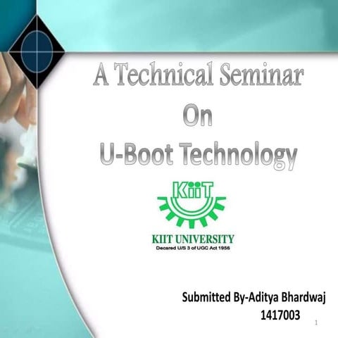 U-BOOT BETON TECHNOLOGY | PPTX
