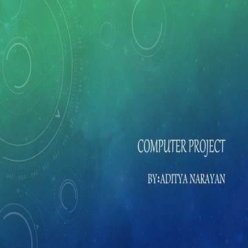 Aditya narayan | PPT