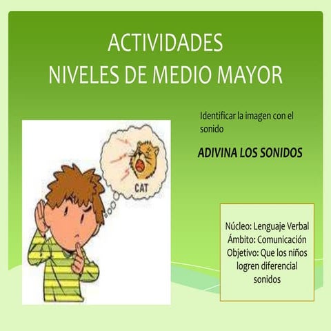 Adivina los sonidos | PPTX