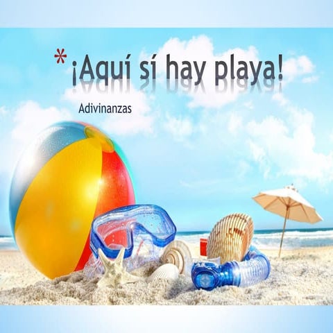 Adivinanzas playa | PPT