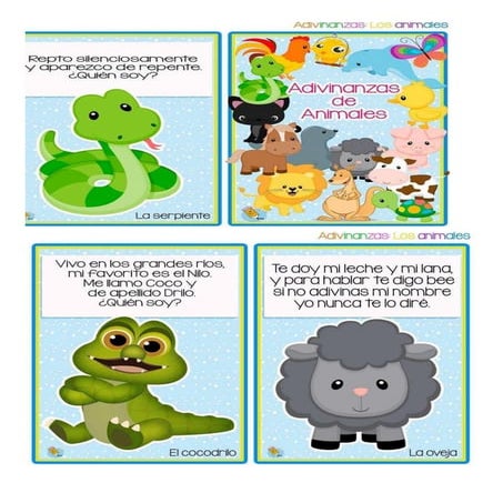 Adivinanzas animales | PDF