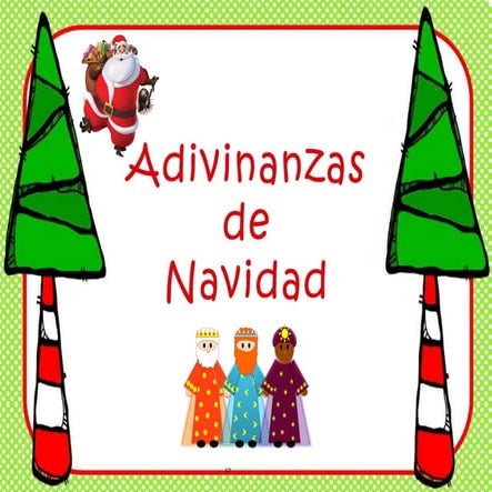 Adivinanzas Del Arbol De Navidad Fichas De ADIVINANZAS De NAVIDAD Para