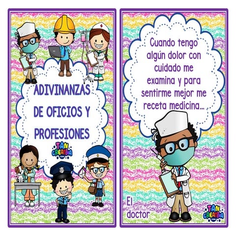 Adivinanzas de profesiones y oficio para niñoss. | PDF