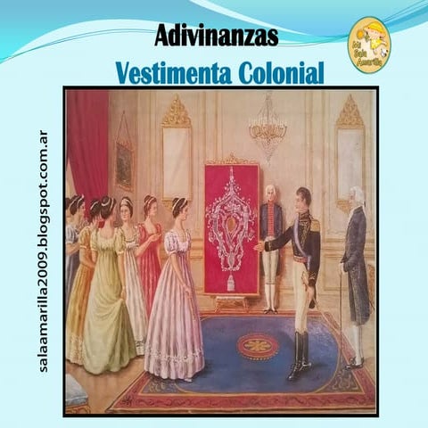 Moda colonial de 1810 donde podemos ver las distintas prendas | PDF