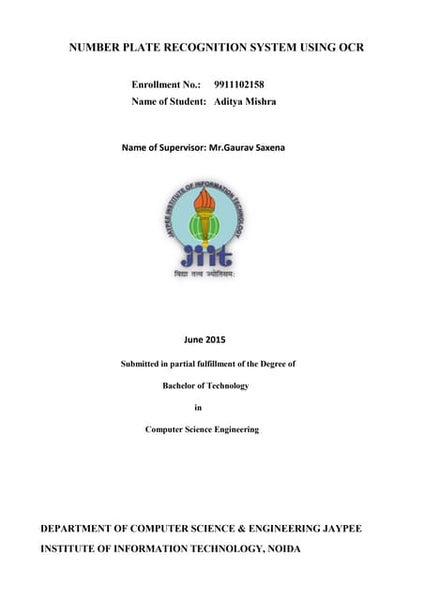 Image Processing Based Signature Recognition And Verification Techniq…