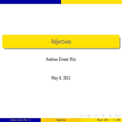 Adjectives | PPTX