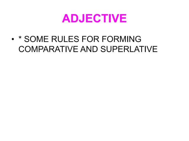 Les adjectifs BAGS/BANGS | PPT