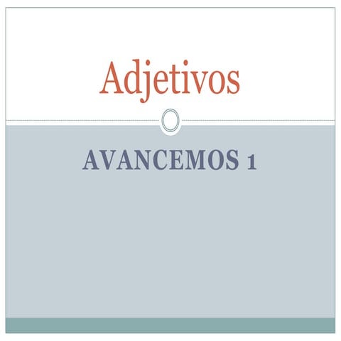 Los adjetivos | PPT