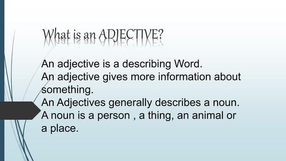 Adjectives | PPT