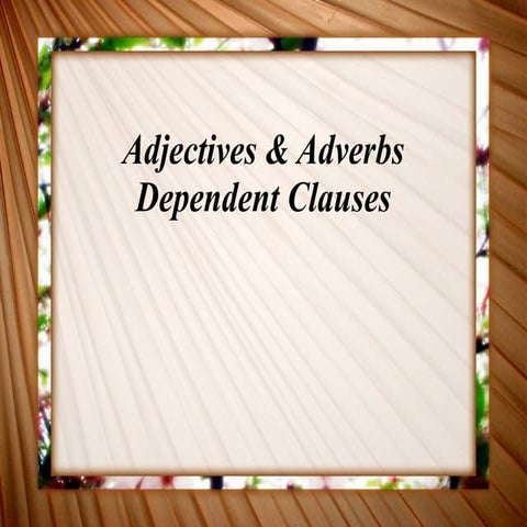 Adjective adverbpresentation | PPT