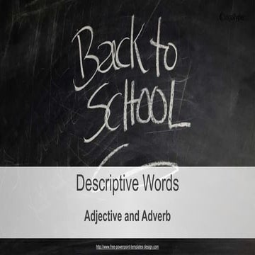 Adjective and adverb | PPTX