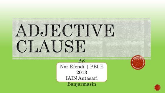 main & subordinate clauses | PPT