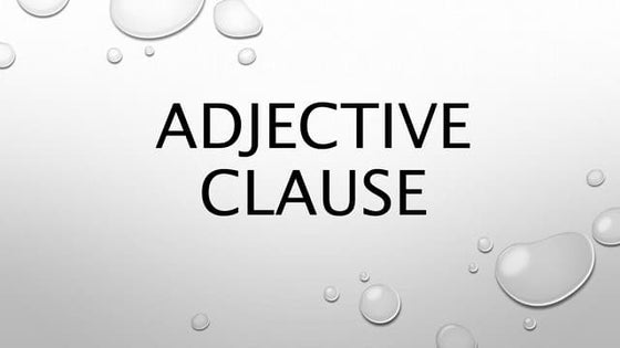 Adjective and adverbs | PPTX