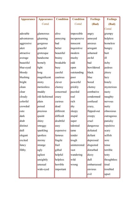 List of comparatives and superlatives - Short adjectives | PDF