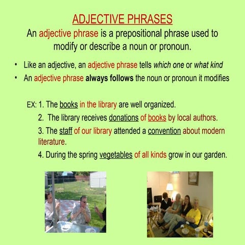 Adjective phrases | PPT