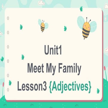 adjective power point on adjectives PPT. | PPT