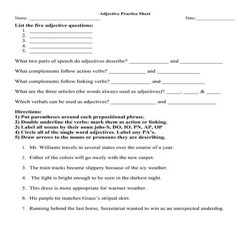 Vocabulary words worksheet | DOCX