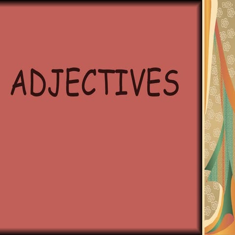 Adjectives | PPT