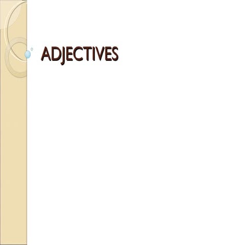 Adjectives | PPT