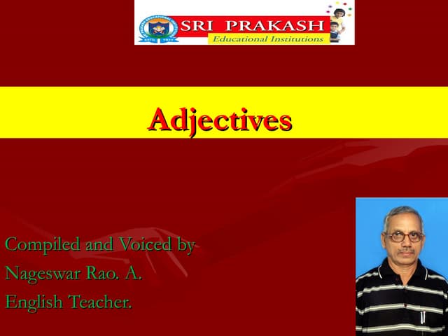 Adjectives | PPTX
