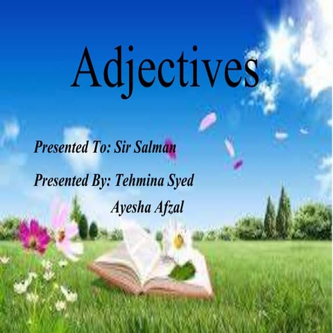 Adjectives | PPT