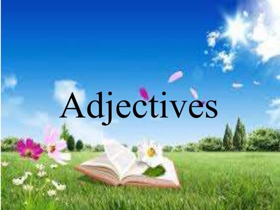 Adjectives | PPT
