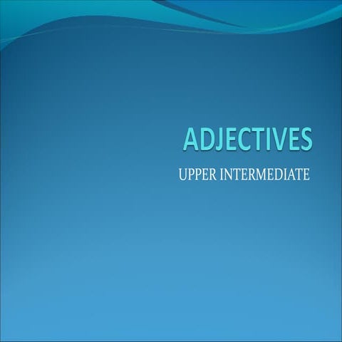 Adjectives | PPT