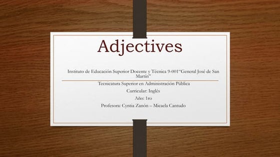 Los objetos de la clase | PPT