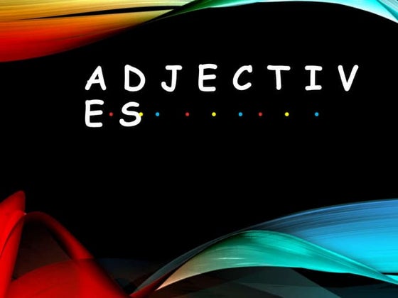 Adjectives | PPT